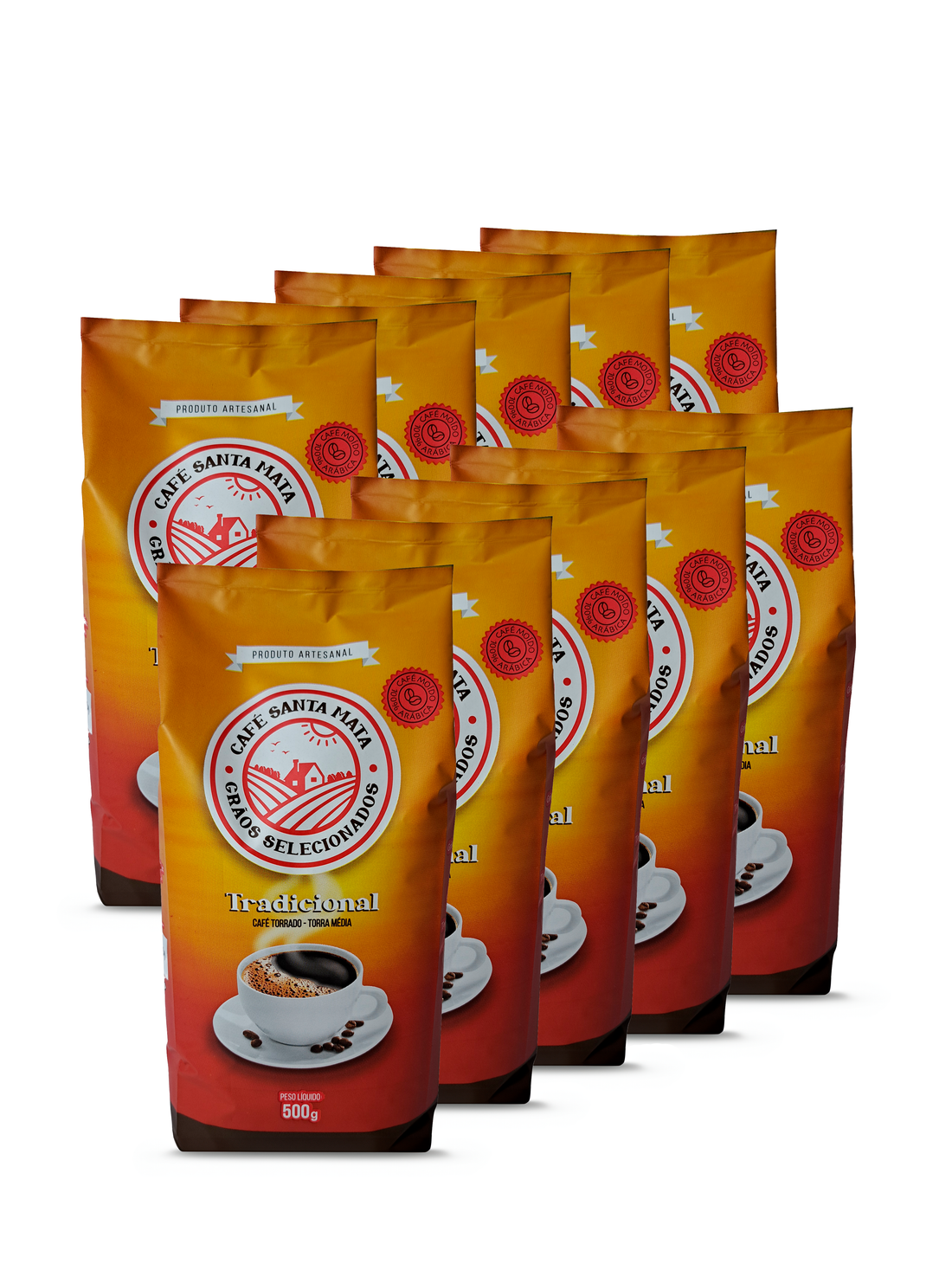 Kit Café Tradicional 5kg Torra Média Moído – Café Santa Mata